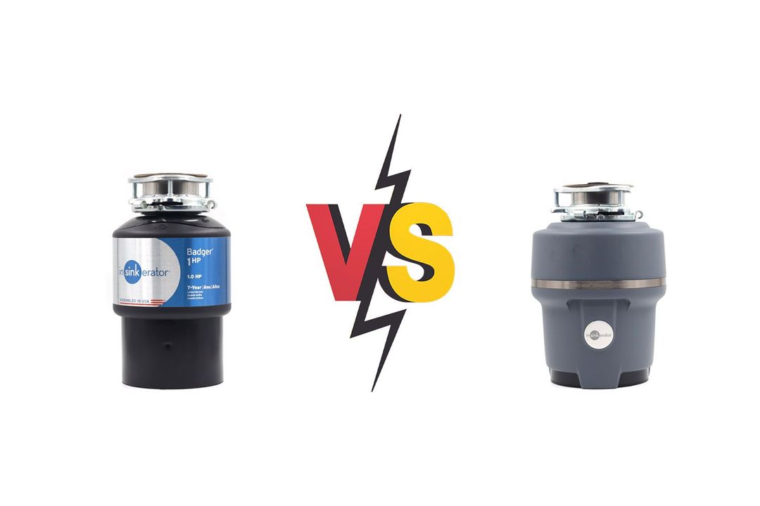 InSinkErator Badger 1 HP vs InSinkErator Evolution Compact 3/4 HP ...