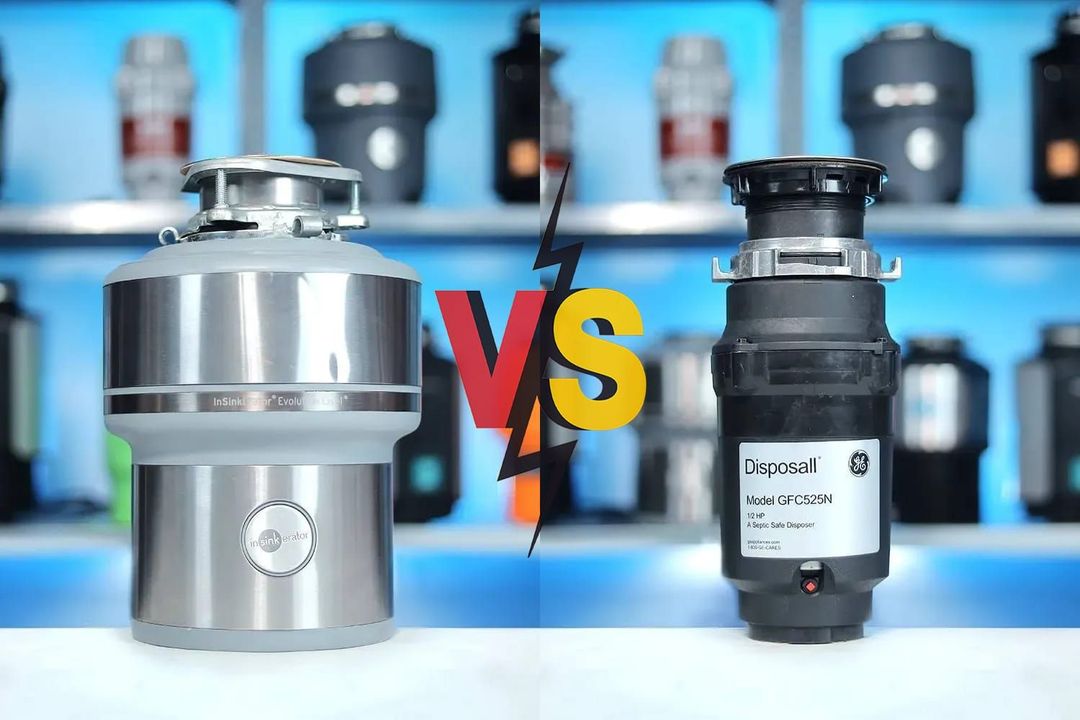 InSinkErator Evolution Excel 1-HP vs GE GFC525N 1/2-HP