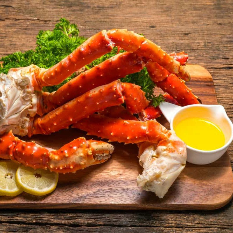 Reheating crab legs store